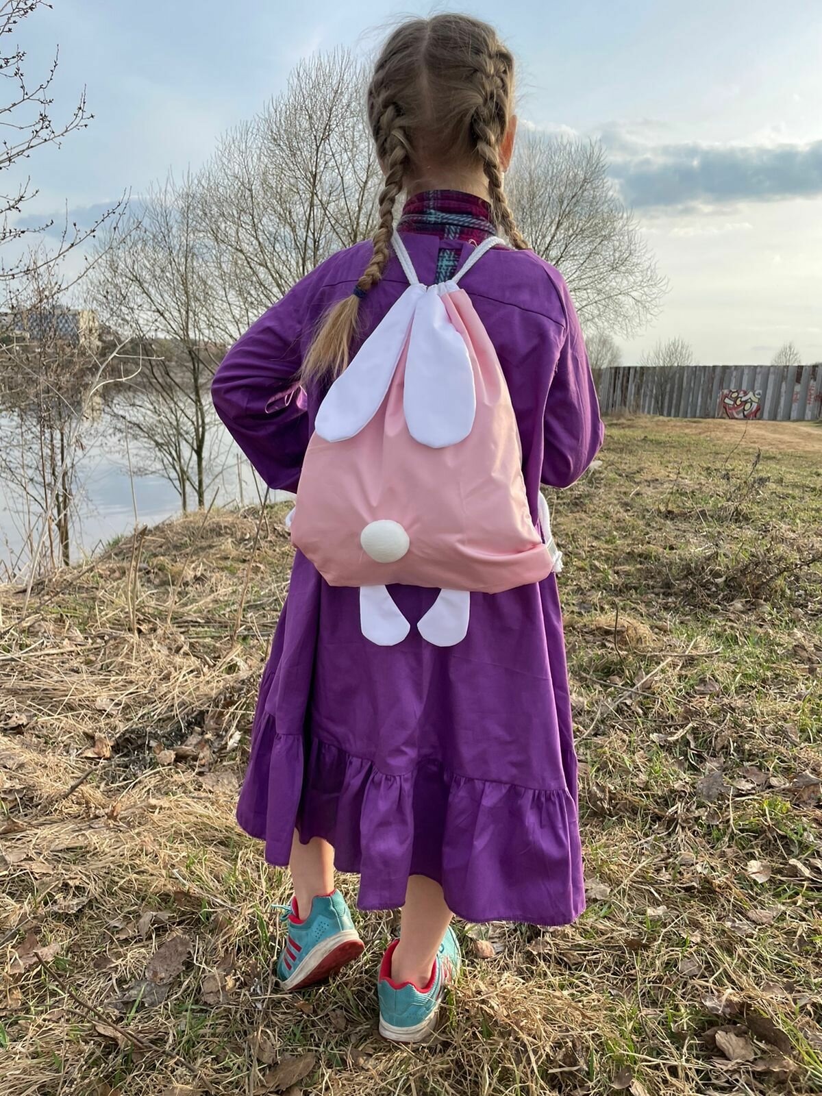 Детский мешок - рюкзак для сменной обуви, для игрушек