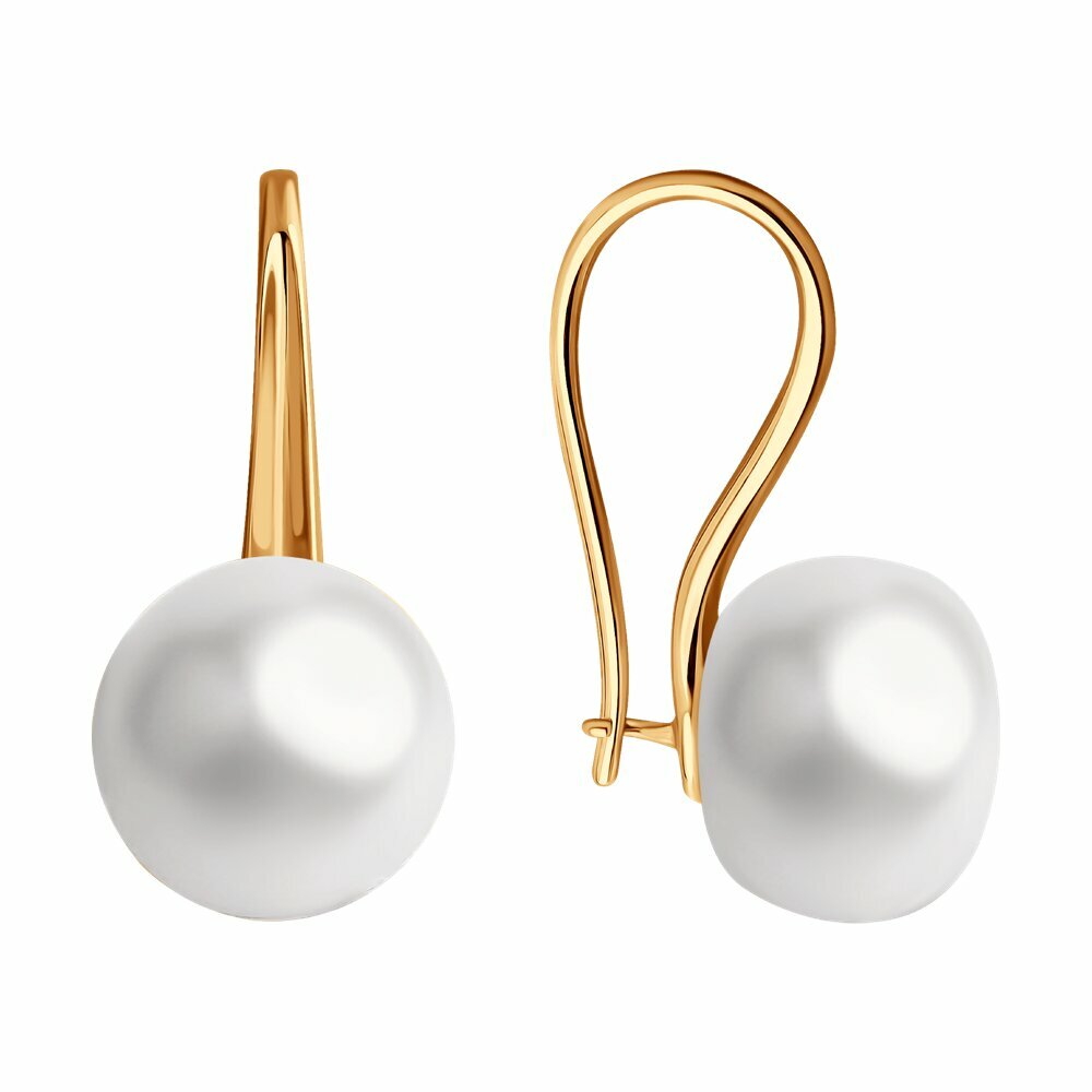 Серьги, серебро, 925 проба, жемчуг пресноводный культивированный