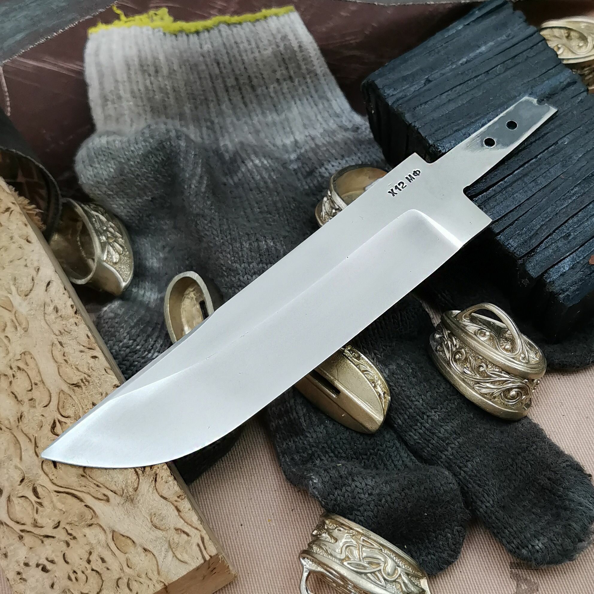 Клинок Пегас из кованой стали Х12МФ