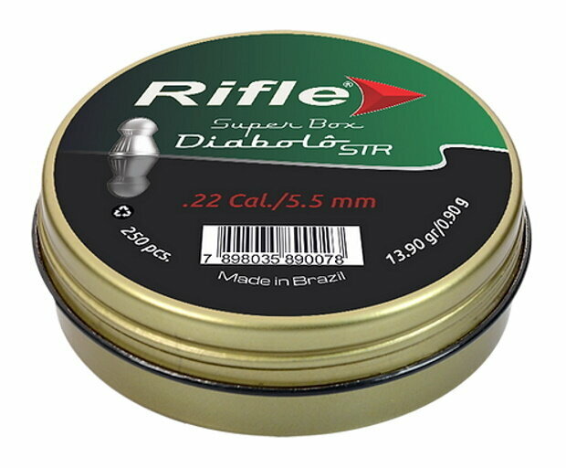 Пули для пневматики 5,5 мм Rifle Basic Series Diabolo STR, 0,90 г, 250 шт