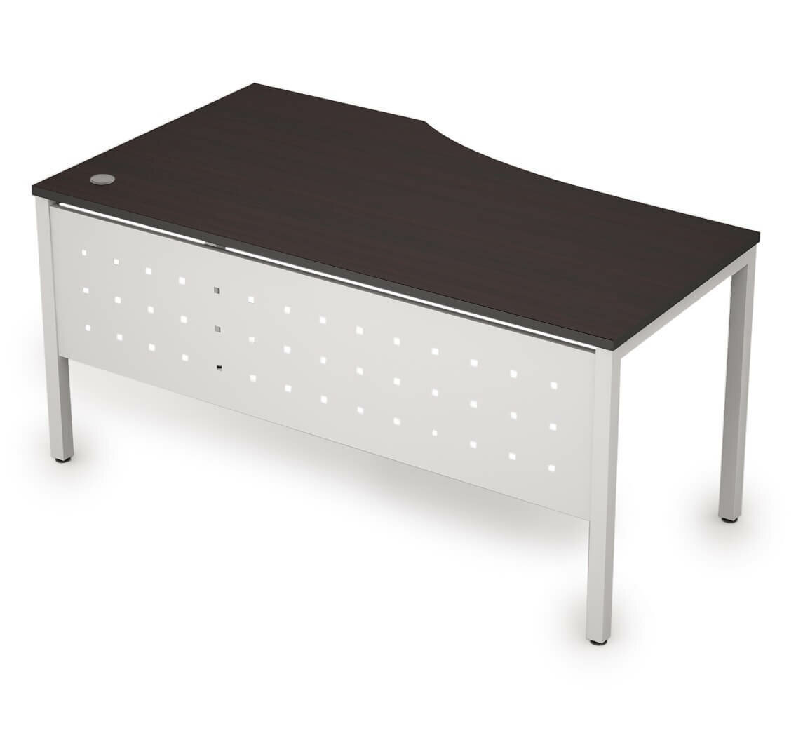 Стол письменный угловой правый м/к (сечение 40*40) AVANCE ALSAV 6МК.021 Венге/Белый 1600х900х750