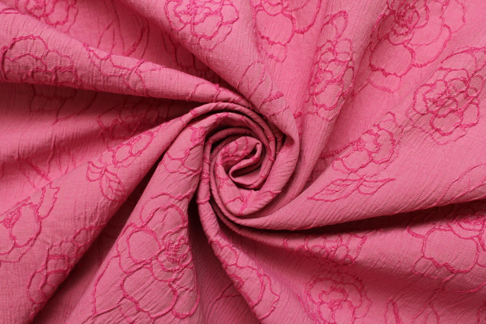 Ткань Хлопок-жаккард, розовый, ш120см, 0,5 м