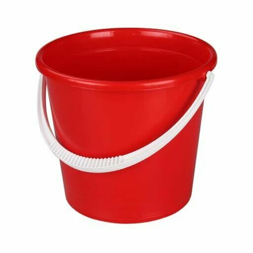 Ведро 7л без крышки "Крепыш" красный