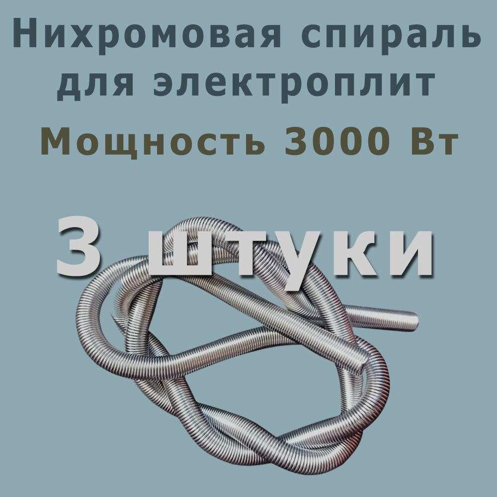 Нихромовая спираль или проволока для электроплит 3000 Вт. Из СССР