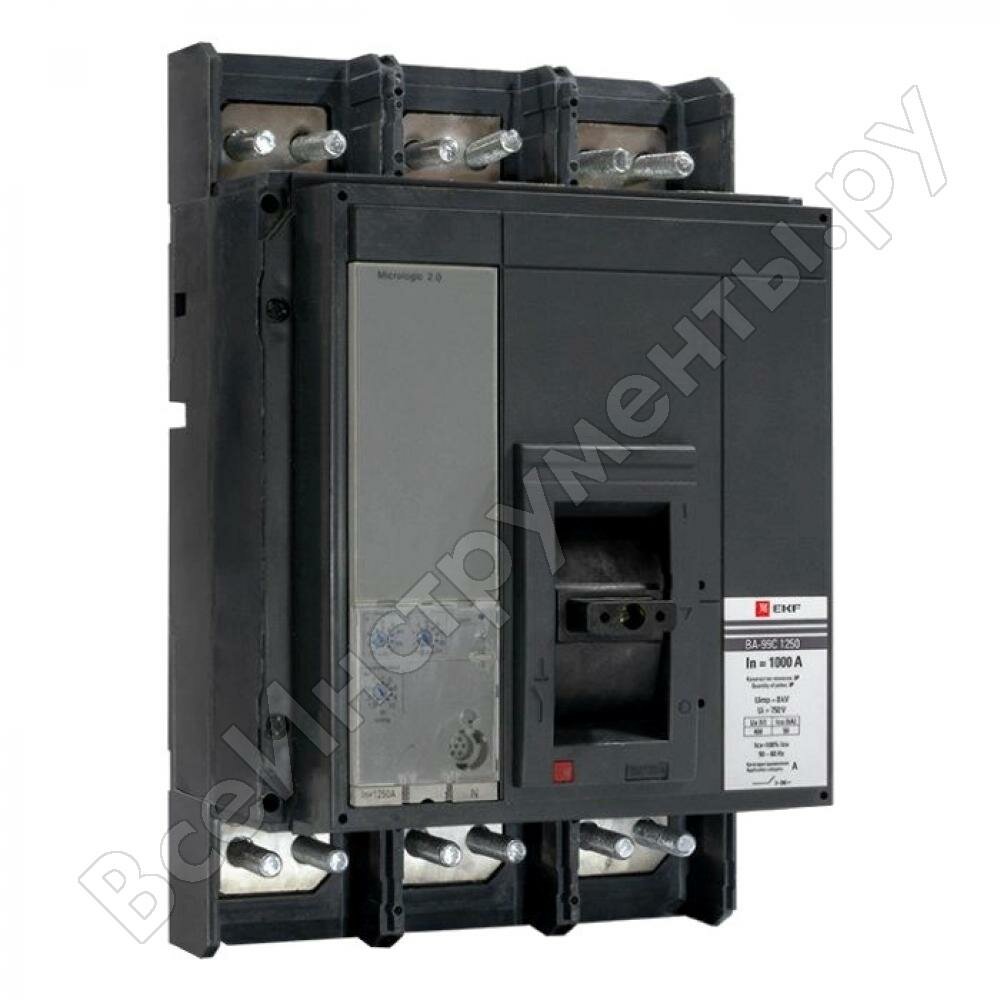 Автоматический выключатель EKF ВА-99C 1250/1000А 3P 50кА PROxima mccb99C-1250-1000
