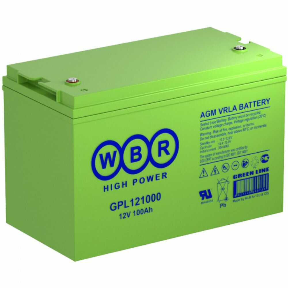 Аккумулятор для ИБП WBR gpl121000 gpl121000wbr