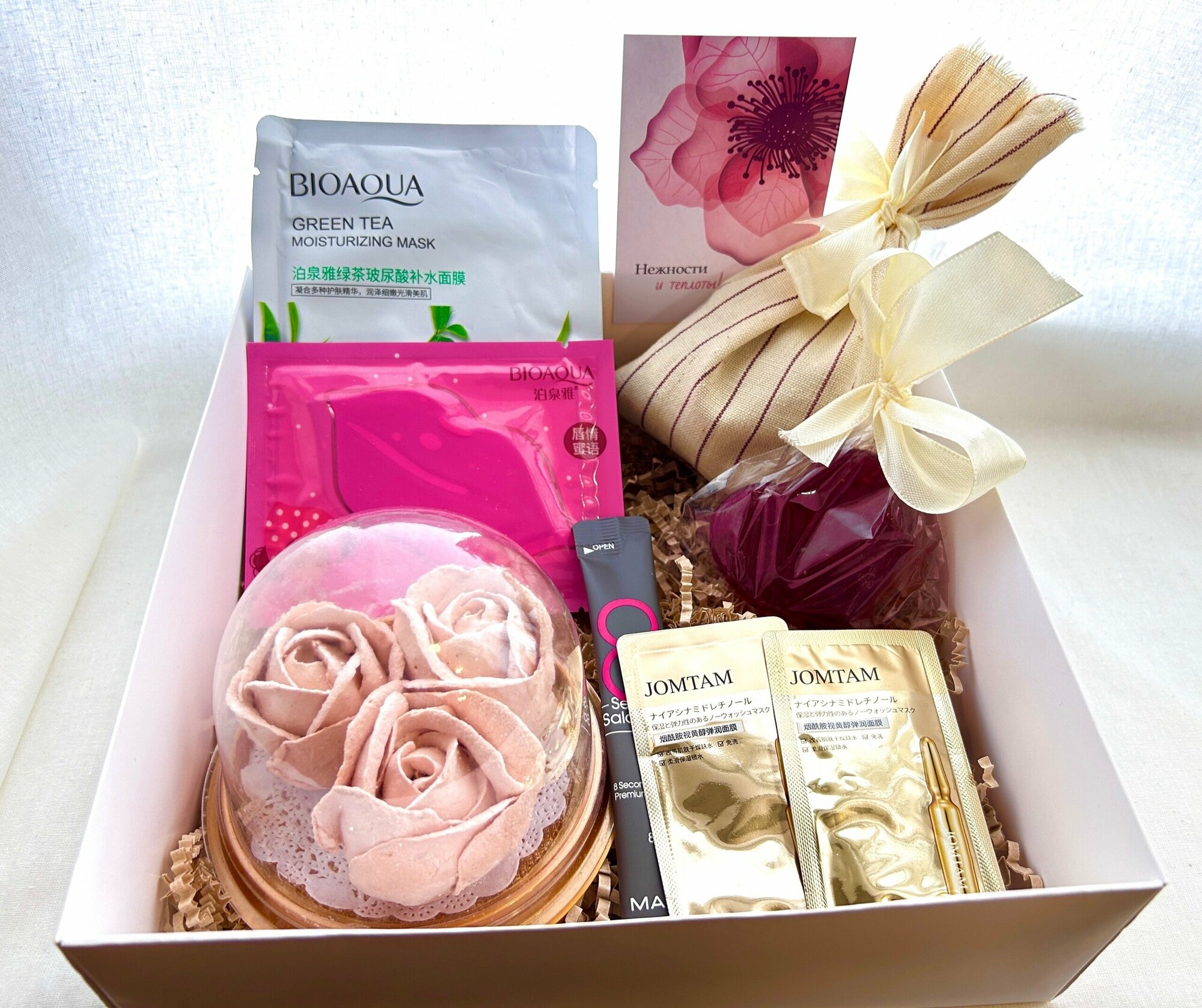 Подарочный набор «Зефирная Роза»для женщин, подарок на 8 марта, день рождения, маме, бабушке, дочке, коллеге, учителю