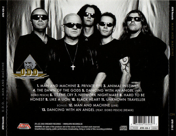 U.D.O. "CD U.D.O. Man And Machine" — фото 1