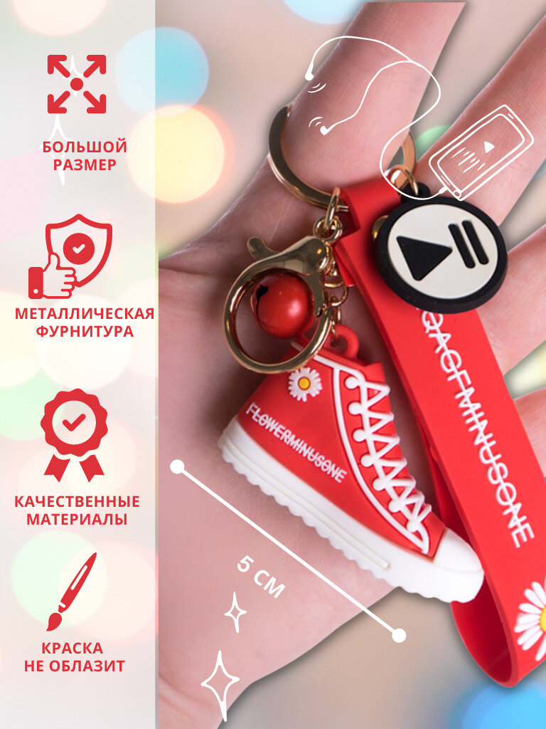 Брелок резиновый игрушка на ключи Хаги Ваги, Стич, Китти, Беззубик, Попа кота, Авакадо, Пикачу, Кеды, Йода, собака