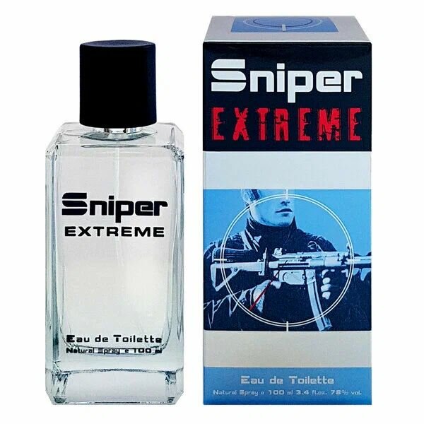 Туалетная вода Parfums Genty Sniper Extreme, мужская, древесные, фужерные, 100мл