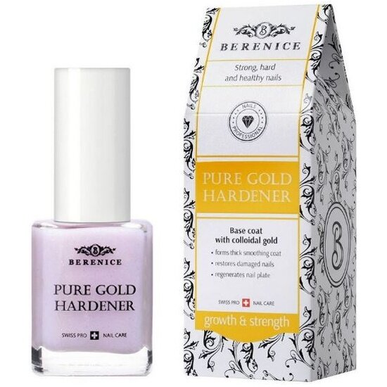 Укрепляющее средство для ногтей Berenice White Gold Care с коллоидным золотом