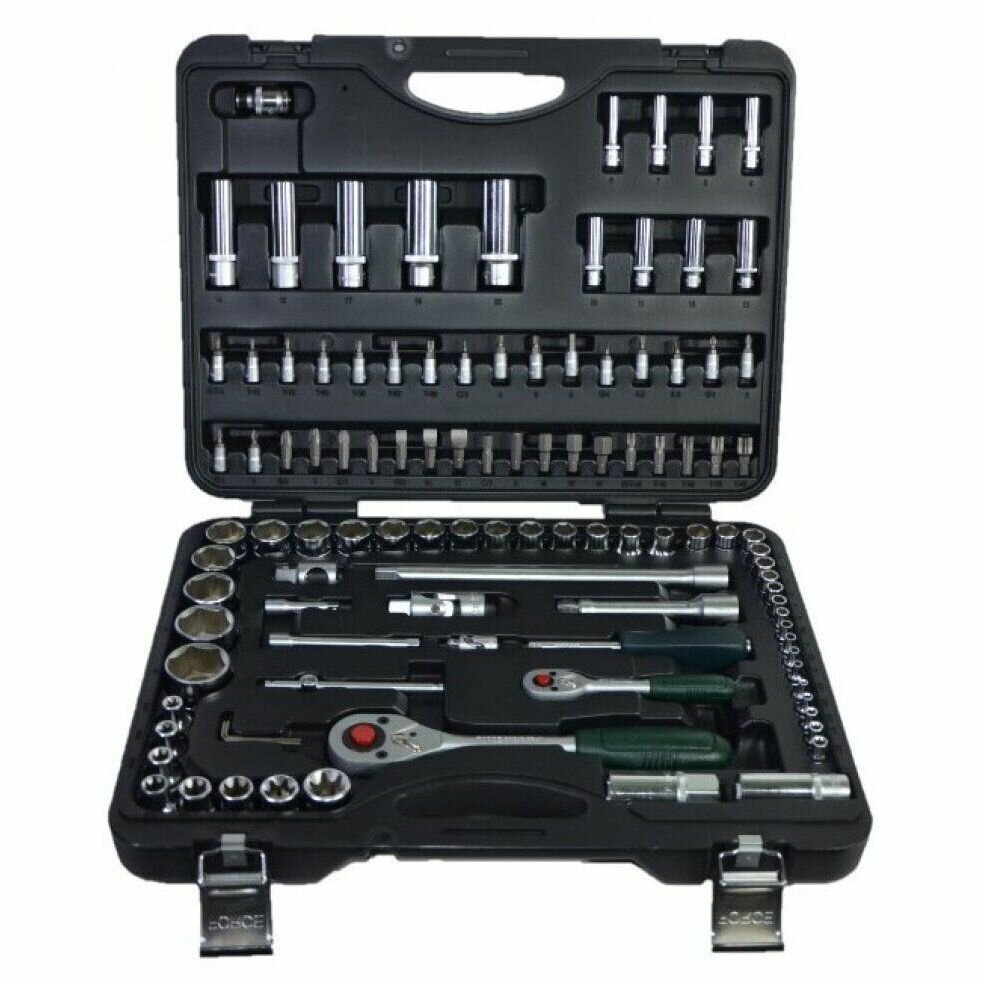 Набор инструмента для ремонта авто Force 41082R-5, 108 предметов, 6-гранный