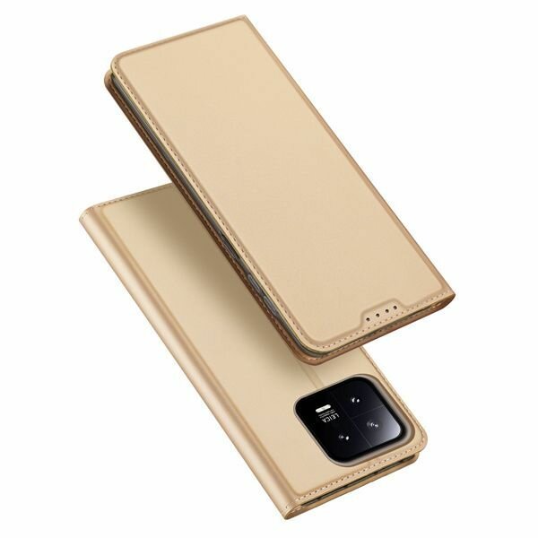 Чехол книжка Dux Ducis для Xiaomi 13, золотой