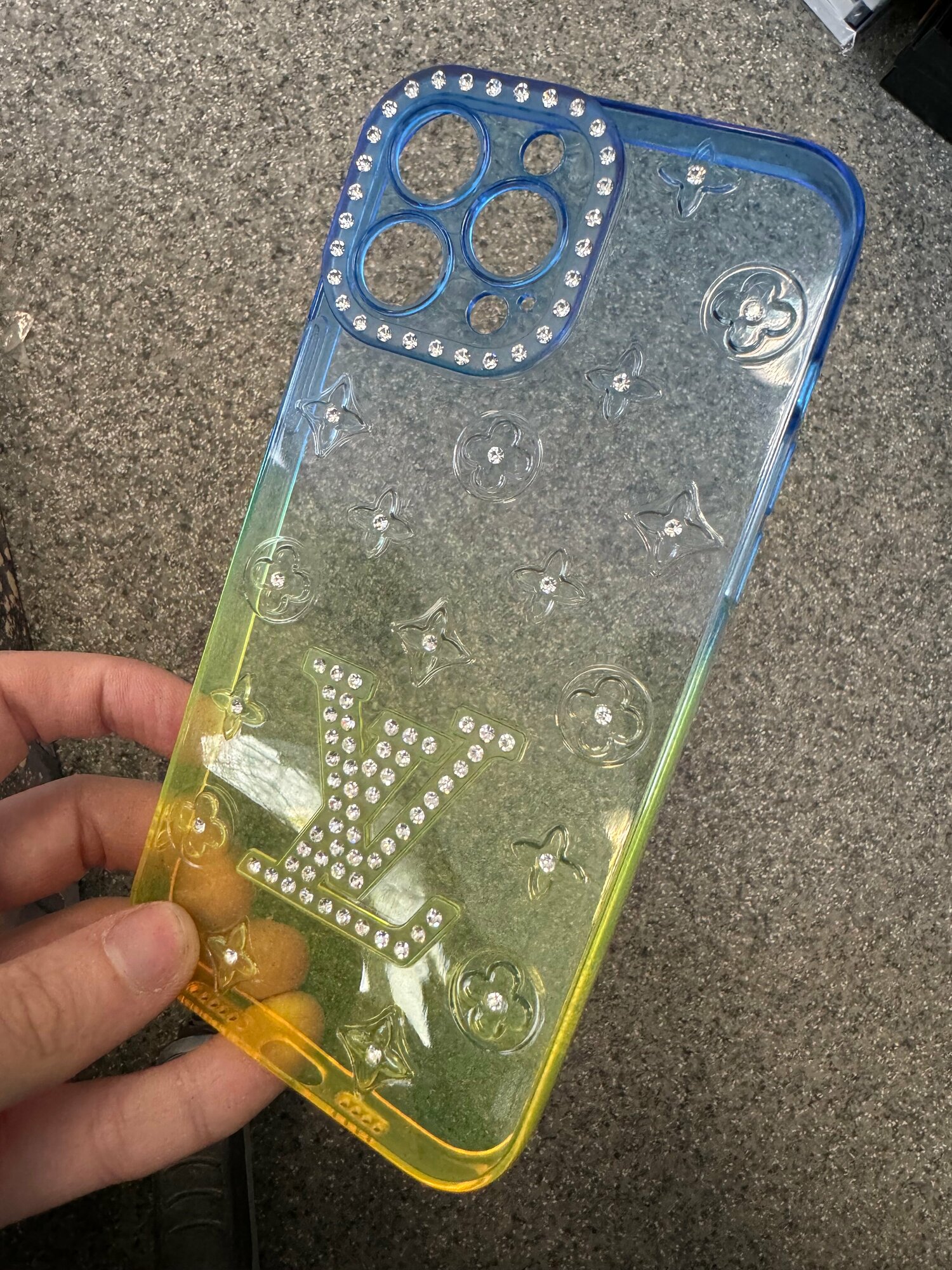 Чехол MyPads Gullo, для iPhone 12 Pro Max, силикон, со стразами