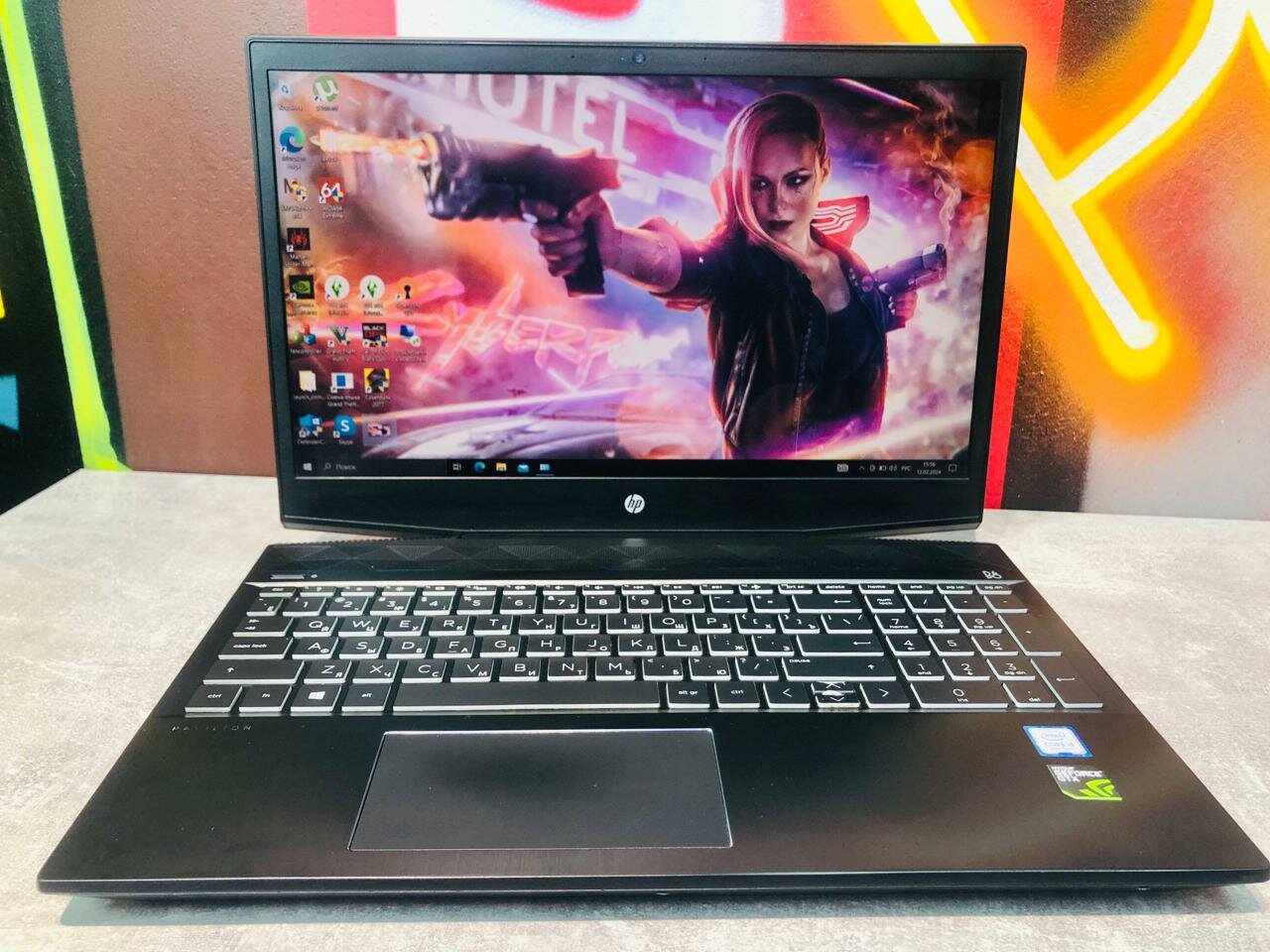 Ноутбук HP Gaming Pavilion 15-cx0027ur (15.6''/ 1920 x 1080/ Intel Core i5-8300H CPU/ 2.3 GHz/16Gb/SSD 500 Gb/HDD 1Tb/NVIDIA GeForce GTX 1060/Win 10/черный)
