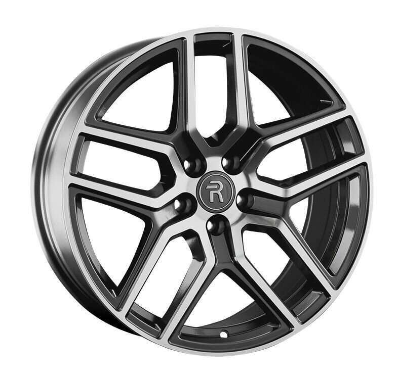Колесный диск Replay HV65 18x8" PCD5x114,3 ET37 D66,6 темно-серый глянцевый с полированными лучами