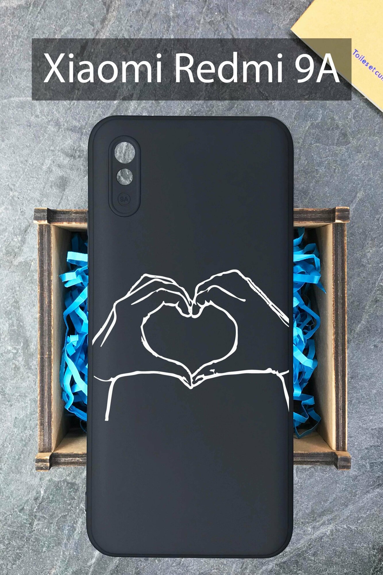 Силиконовый чехол на Xiaomi Redmi 9A с принтом Руки сердце Редми 9А