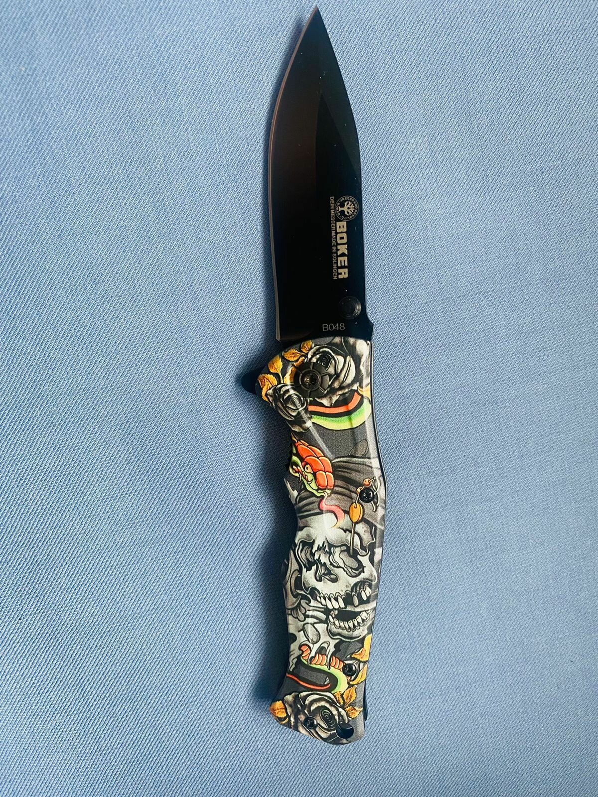 Нож складной Boker , универсальный , туристический , походный