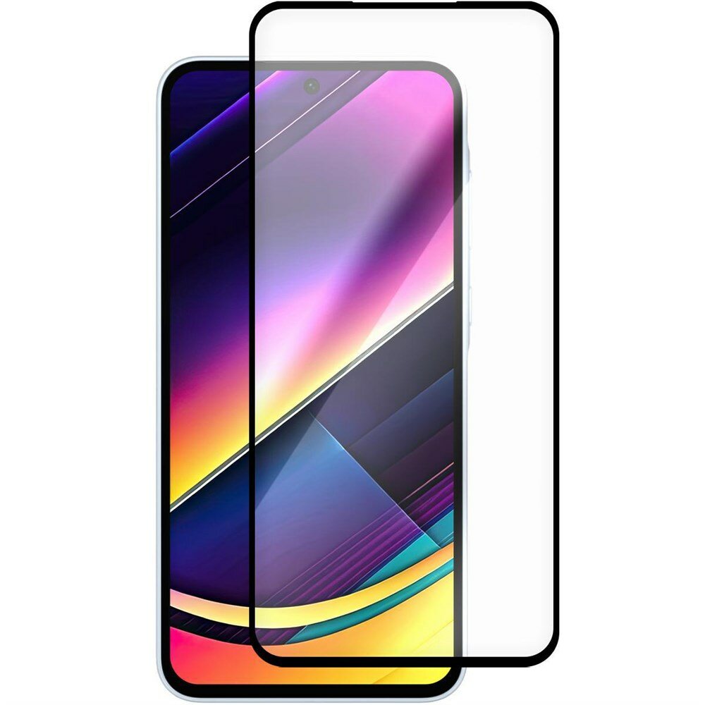 Стекло защитное Full Glue Premium Krutoff для Samsung Galaxy A35 черное
