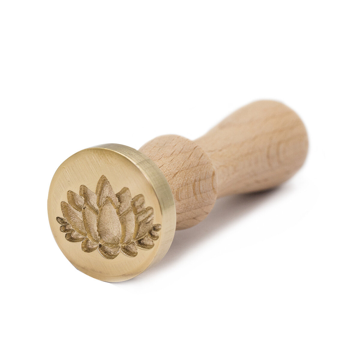 Печать для сургуча, штамп, 25 мм, HappyClay (латунь, дерево)