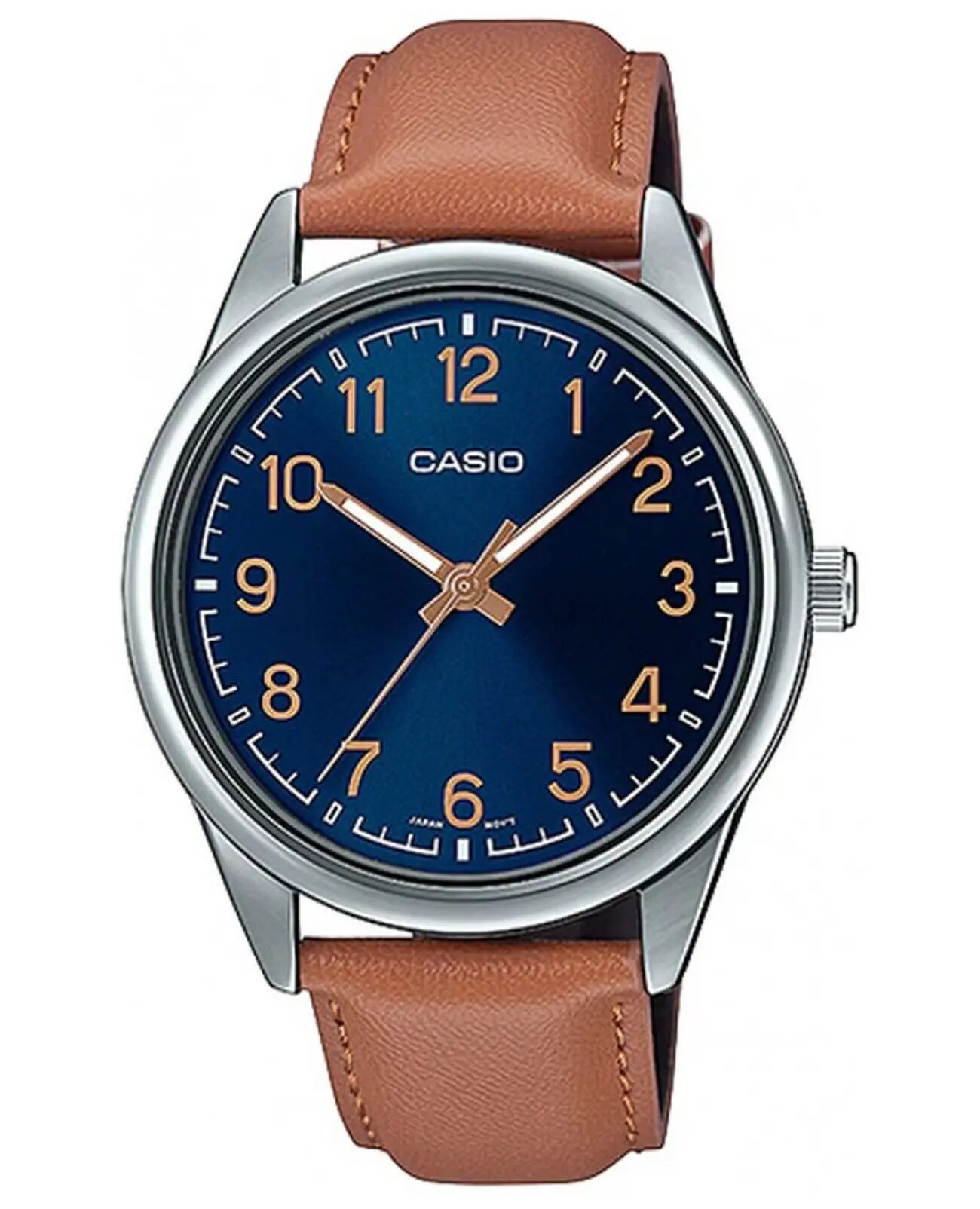 Наручные часы CASIO Collection Men, синий/коричневый