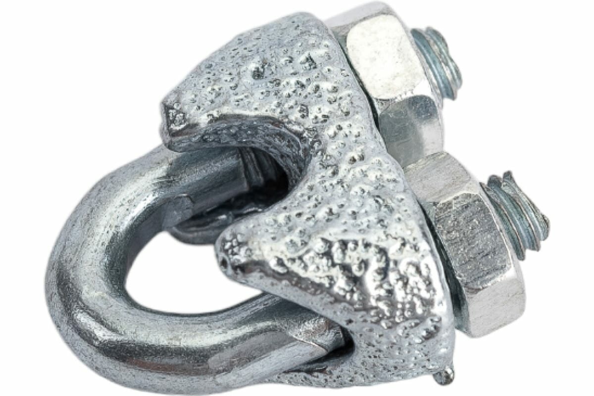 Креп-комп Зажим канатный цинк DIN 741 м3 Средняя фасовка (250шт) зк3ф