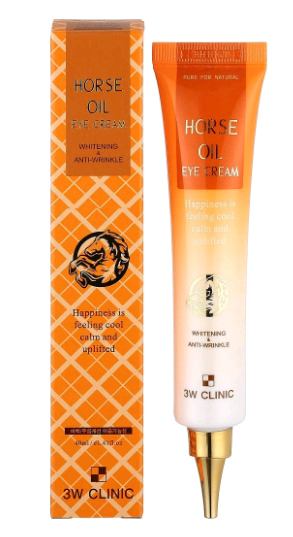 3w Clinic Horse Oil - Eye Cream Крем для кожи вокруг глаз с "лошадиным жиром" 40 мл.
