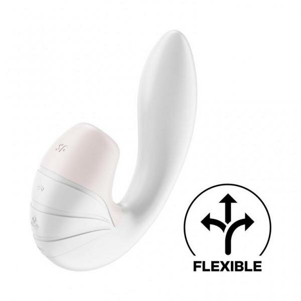 Вибратор с вакуумным стимулятором Satisfyer Supernova White