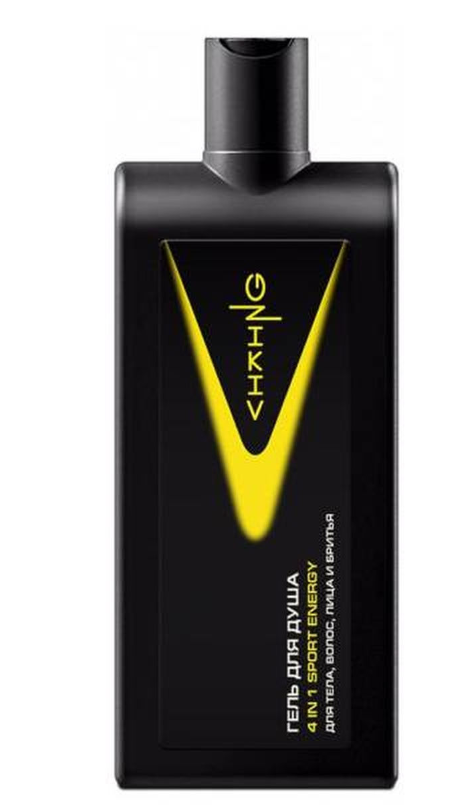 Viking гель для душа, волос, лица, бритья 4в1 Sport Energy 300мл