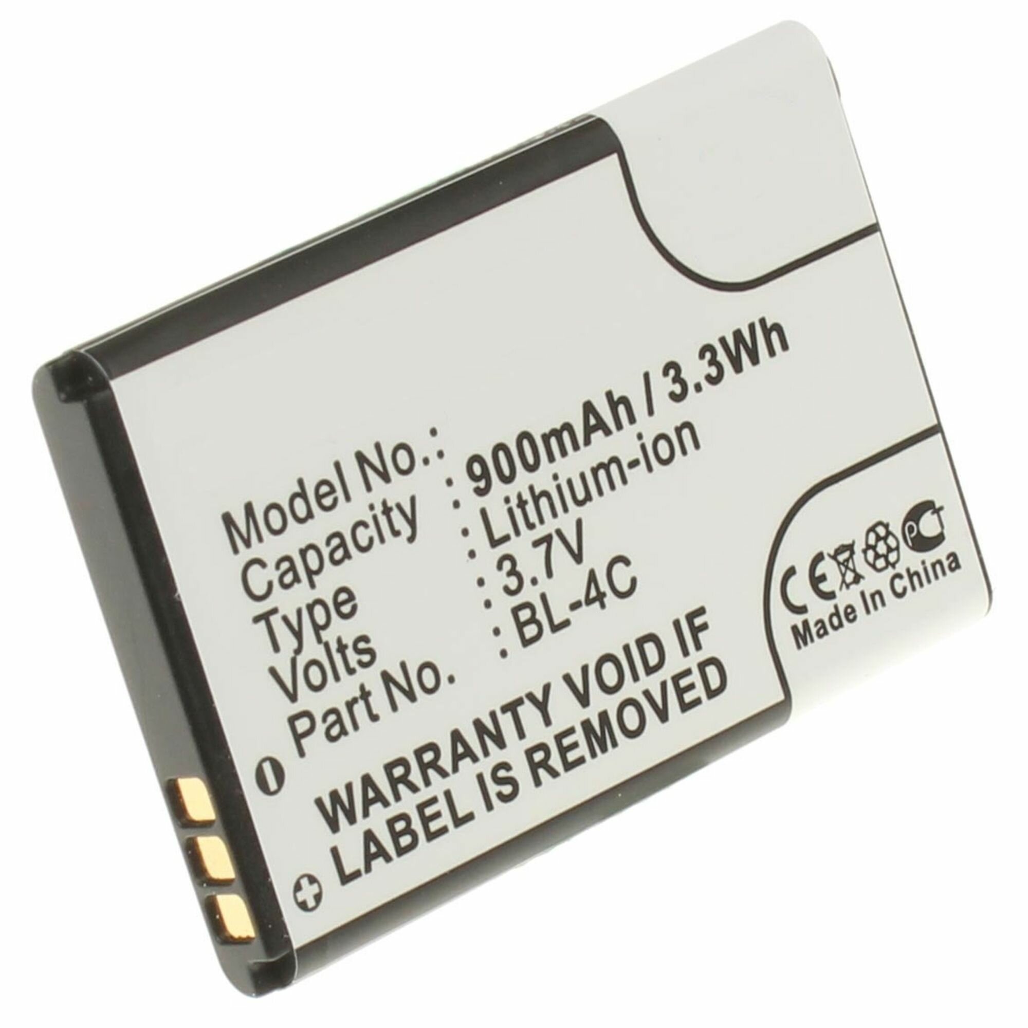 Аккумуляторная батарея iBatt iB-A1-M348 900mAh для телефонов BBK, BLU, Explay, Fly, Hyundai, LBook, MANTA, Manta, MANTA, myPhone, Nokia, Snami, teXet BL-4C, JB-4C, MP-S-A2,