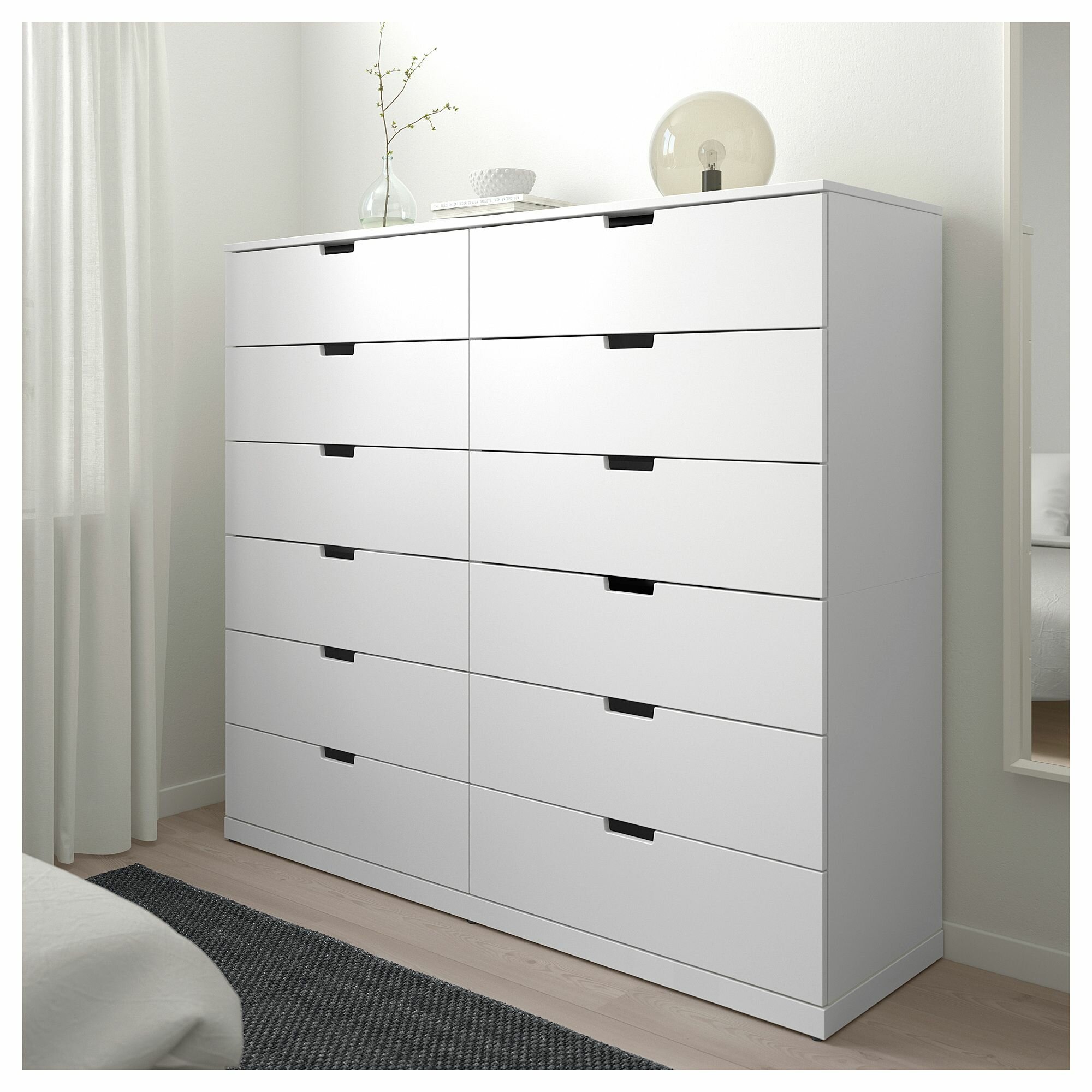 Комод с выдвижными ящиками Мебель на Руси "Генри 14" 120х130х45 Белый