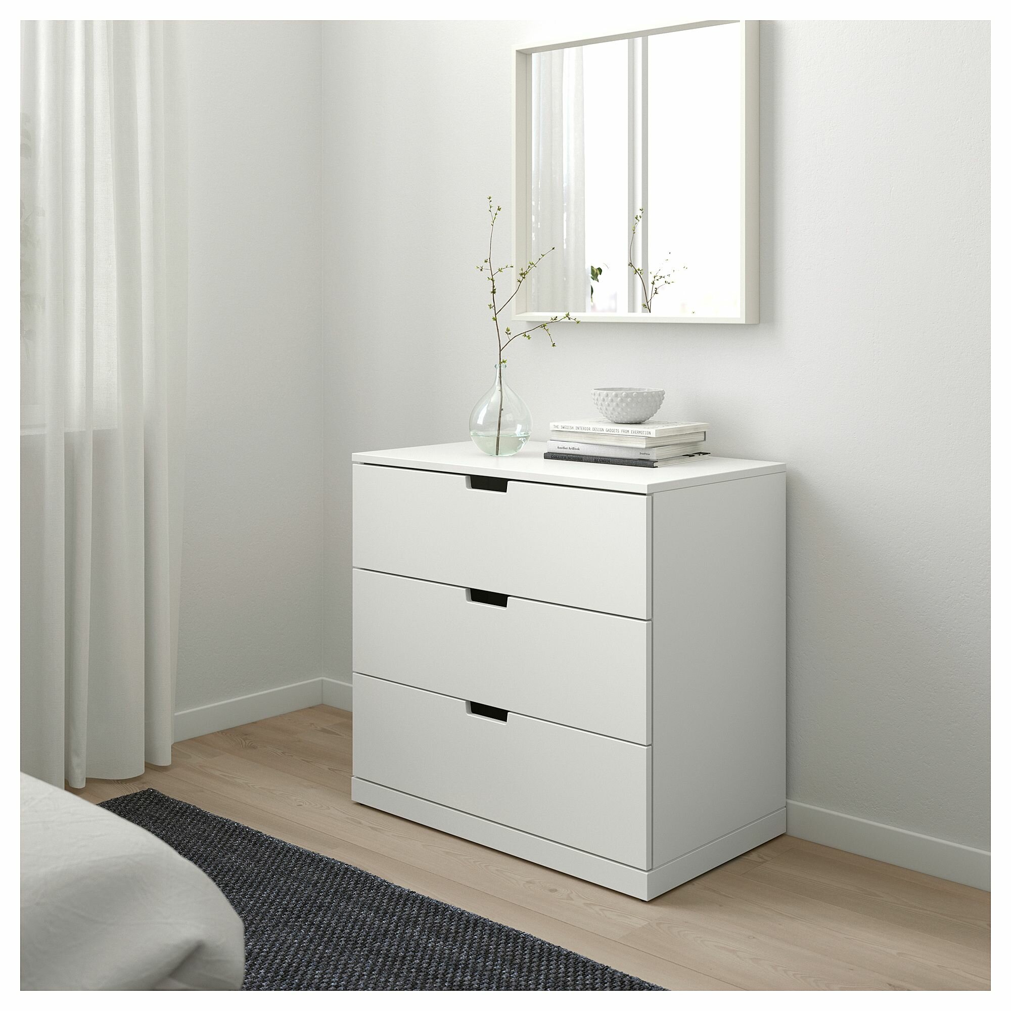 Комод с выдвижными ящиками "Генри 2" 60х70х45 Белый