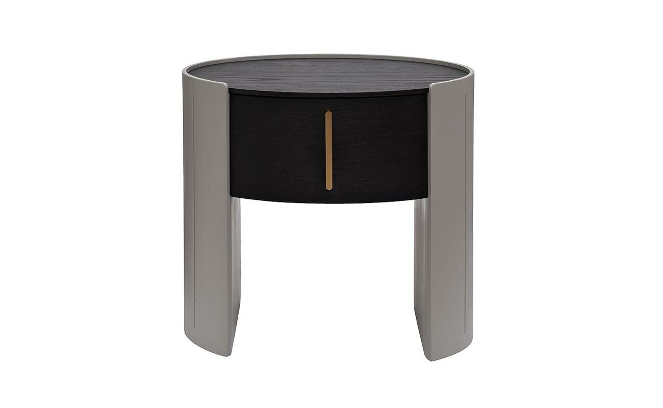 Мебель Garda Decor 77IP-30300 Тумбочка 1 ящик темный шпон 59*42*55см арт. 77IP-30300