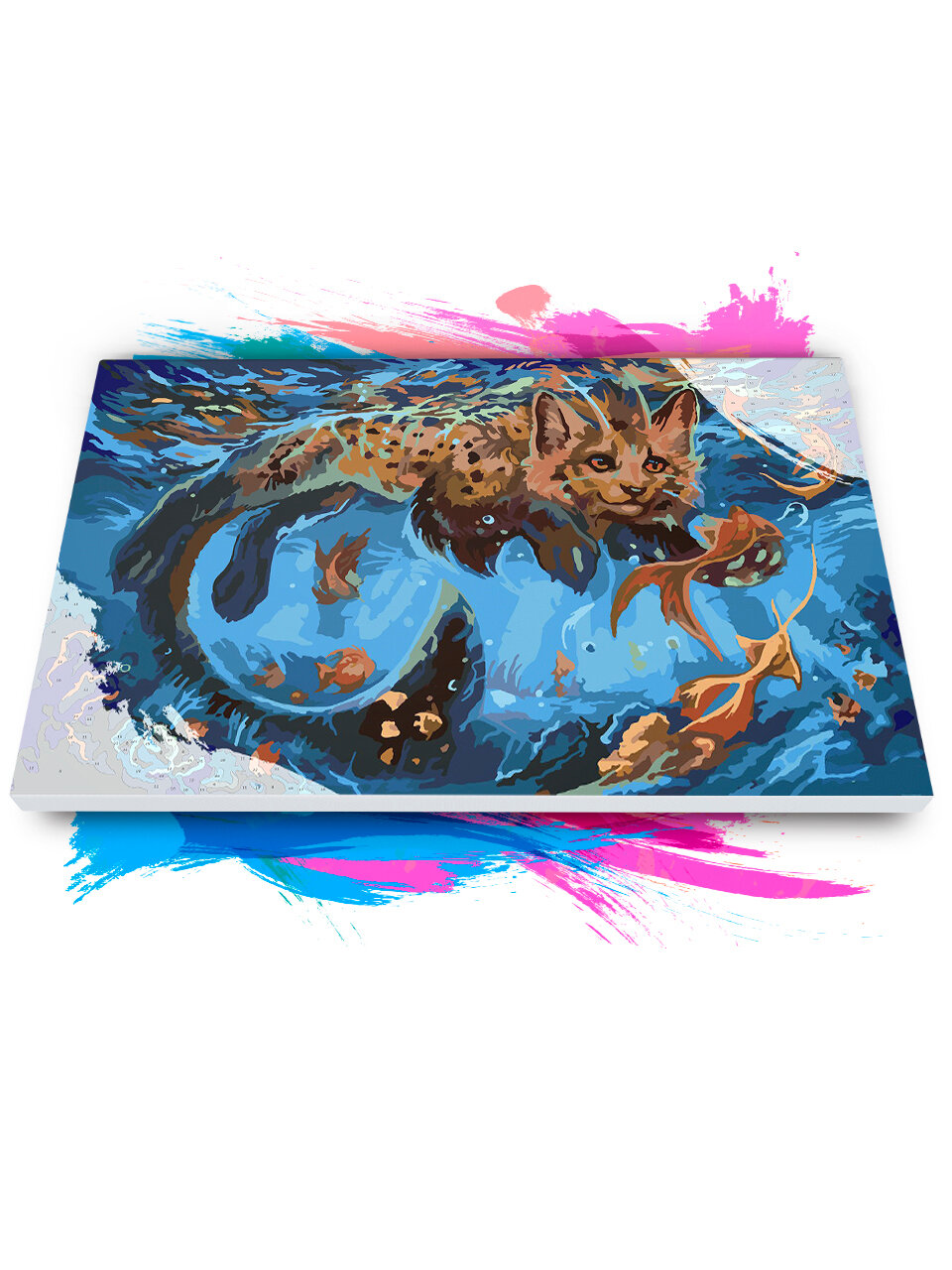 Картина по номерам на холсте Мифическая рысь, 60 х 90 см