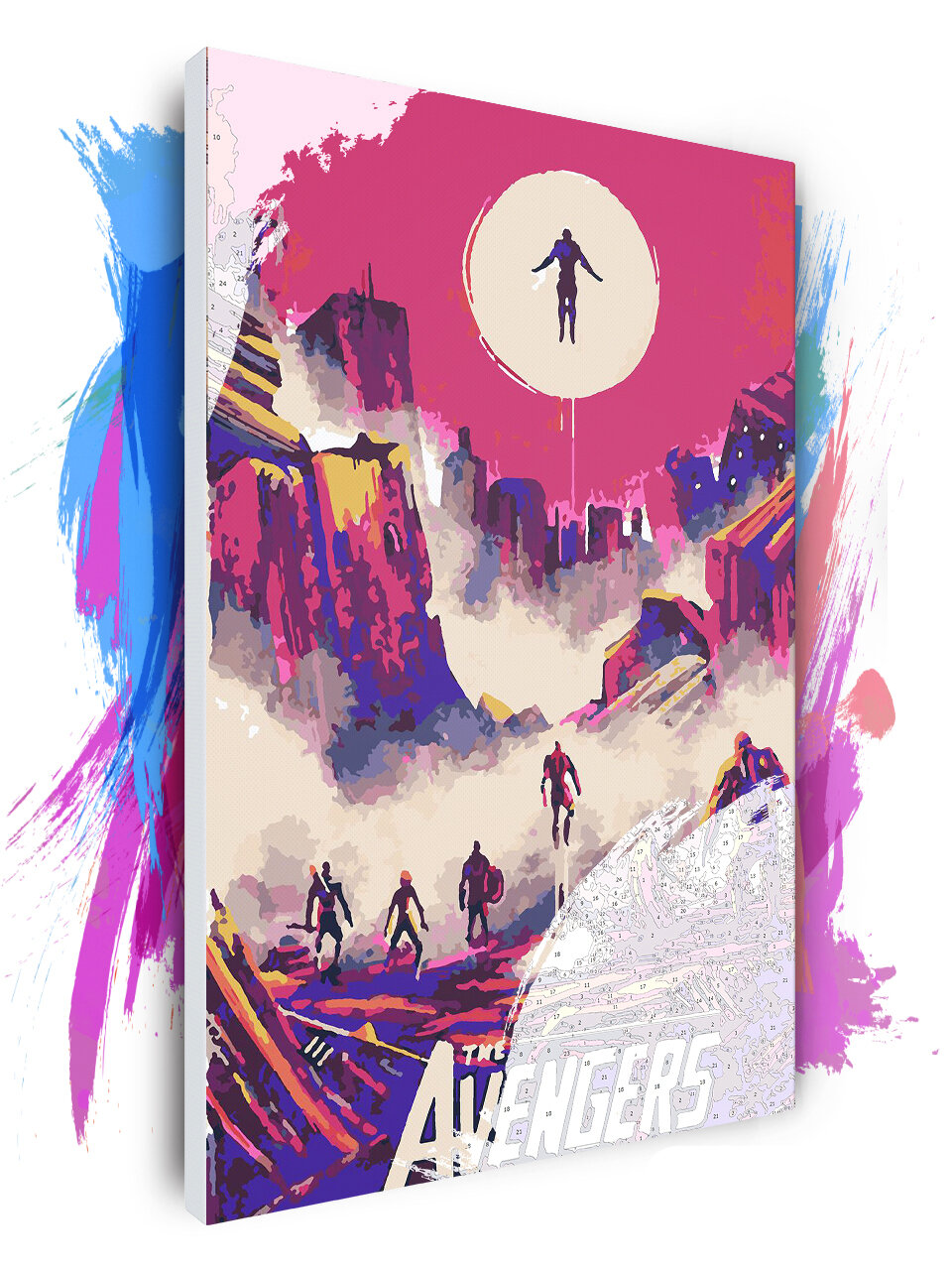 Картина по номерам на холсте Мстители - The Avengers, 40 х 50 см