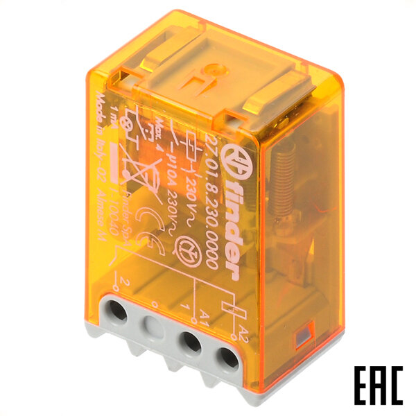 Реле импульсное 27.01.8.230.0000 230В АC 10А 1з серия 27 Finder