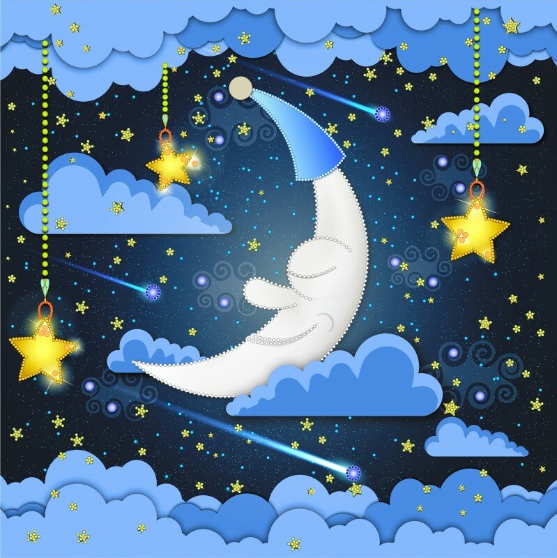 Набор для вышивания Матренин Посад #0179/Б Спокойной ночи, Вышивка бисером, 39 х 39 см