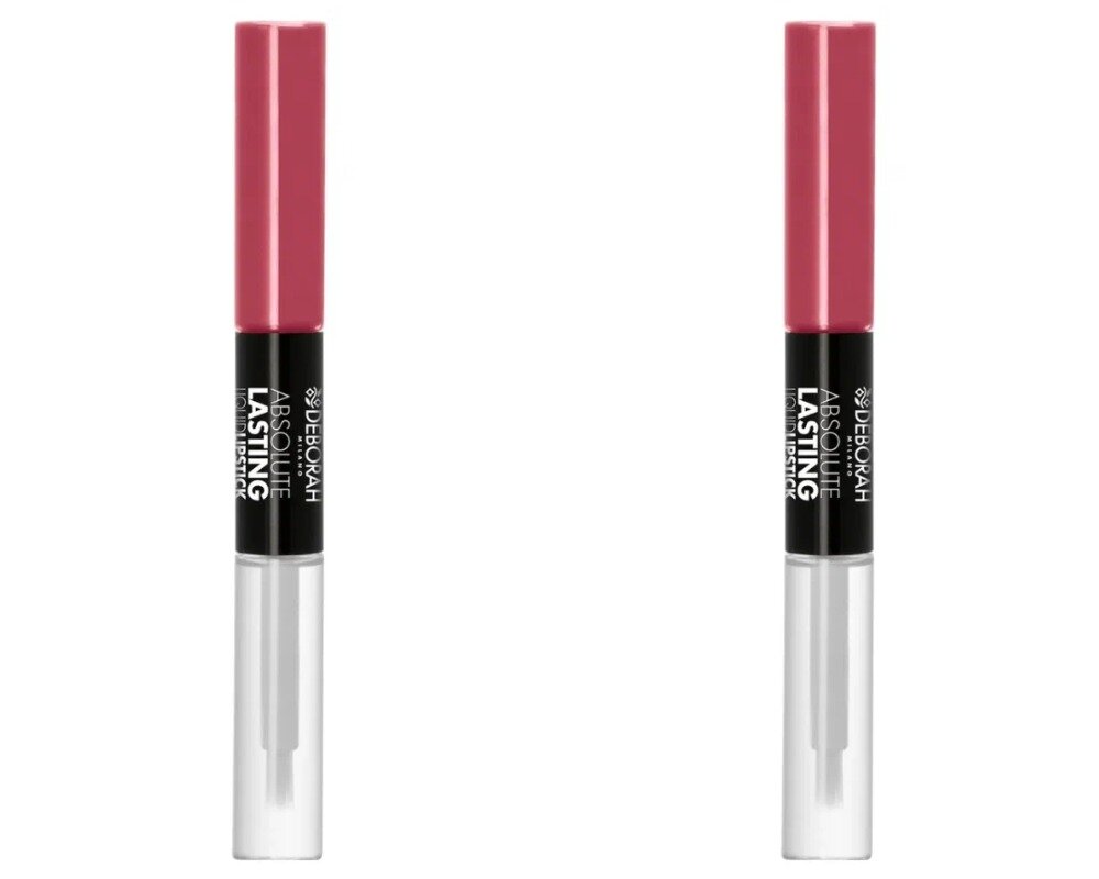 Помада для губ жидкая ультрастойкая Deborah Milano Absolute Lasting Liquid Lipstick, тон 17 Розовый, 8 мл, 2 шт