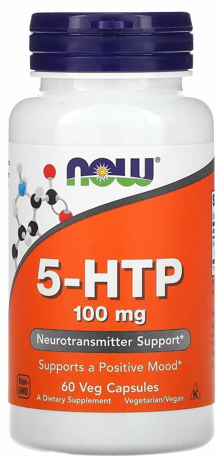 NOW 5-HTP 100 мг 60 капсул