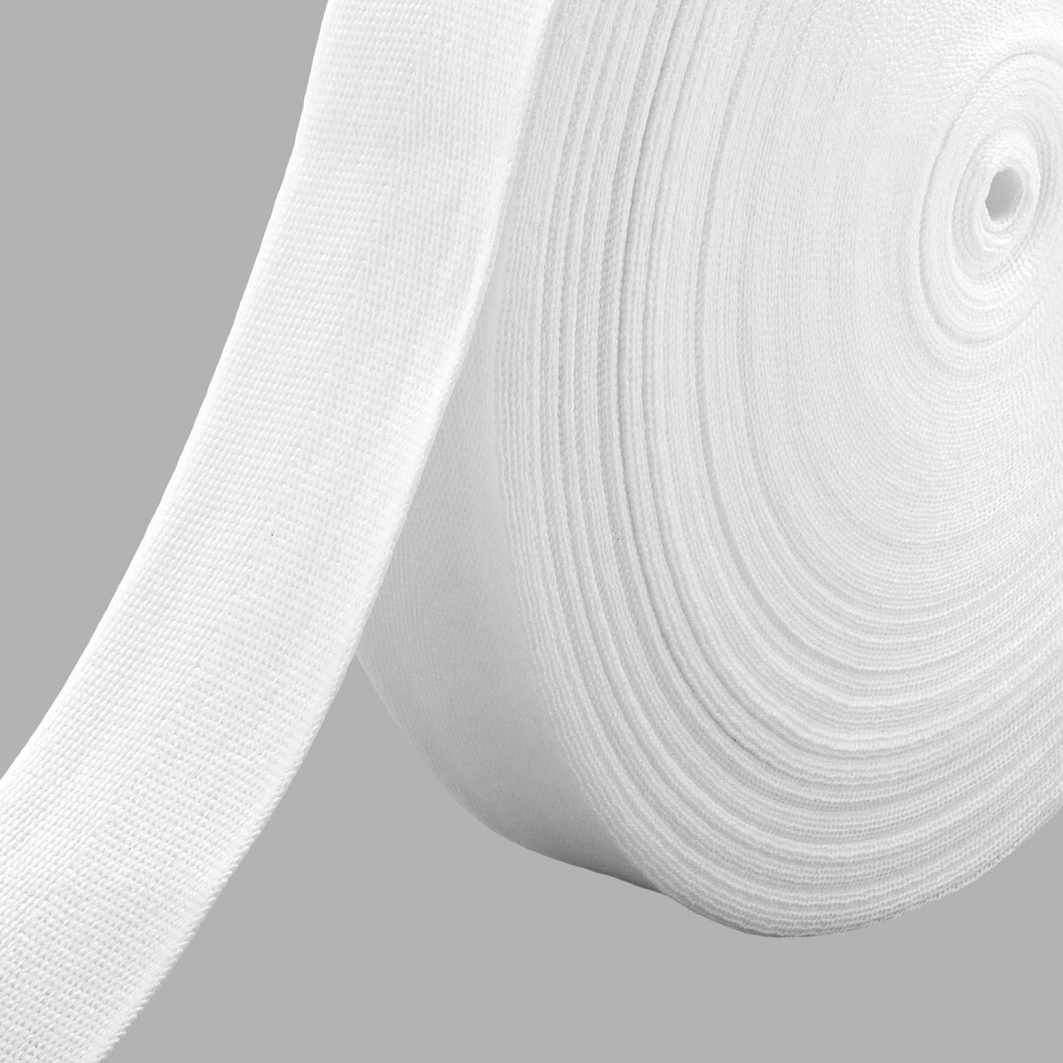 Лента киперная Айрис, 13 г/м, 100% полиэфир, 40мм*50м (01 белый)