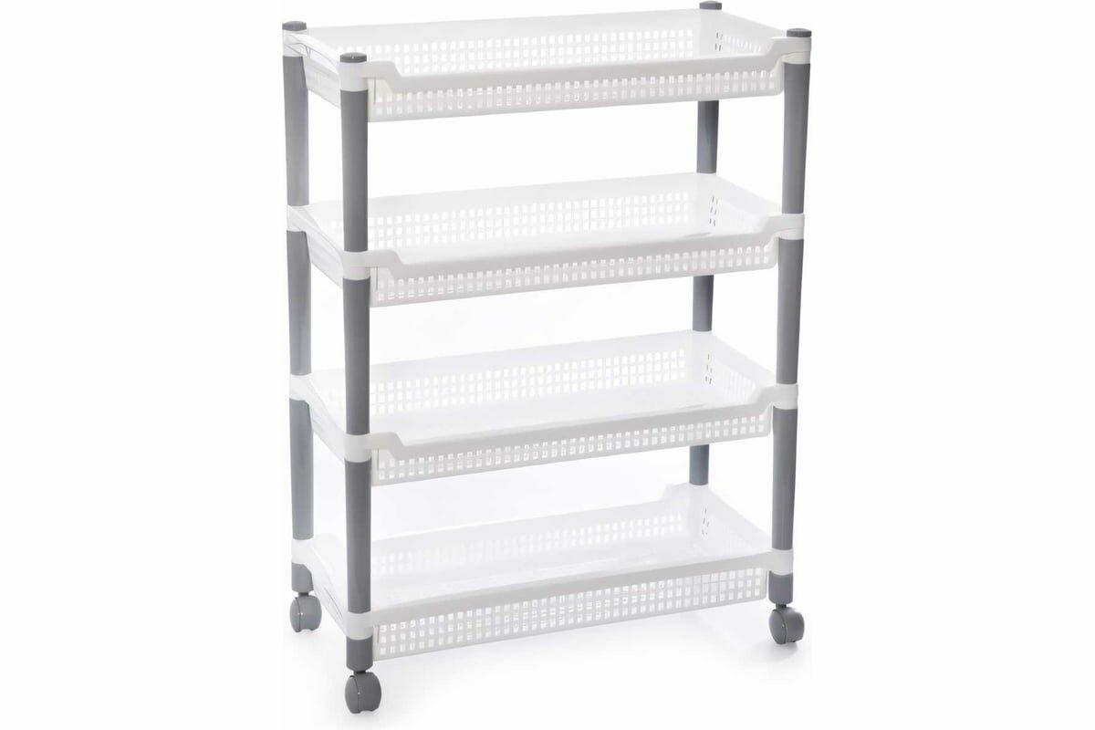 Полимербыт этажерка узкая 4 секц. Флер 4338400 433840000