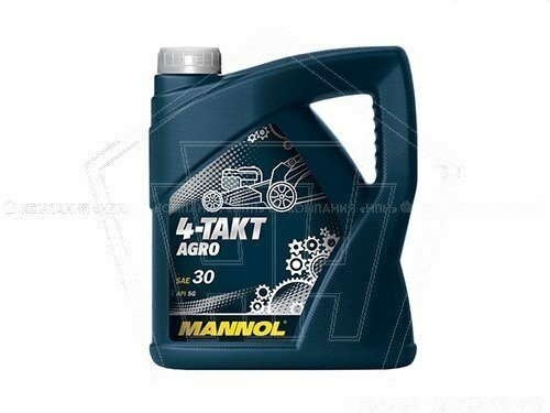 Масло mannol моторное 4-х тактное agro sae 30 (4л) минеральное