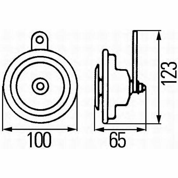 Звуковой сигнал, HELLA 3AL 922 300-207 (1 шт.)
