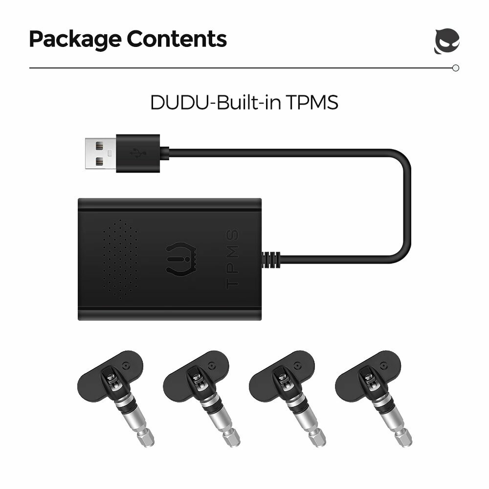 DUDUAUTO DUDU6 DUDU7 Система сигнализации контроля давления в шинах Android-навигация USB TPMS с 4 датчиками для чипов Infineon Sensing Interal Sensors