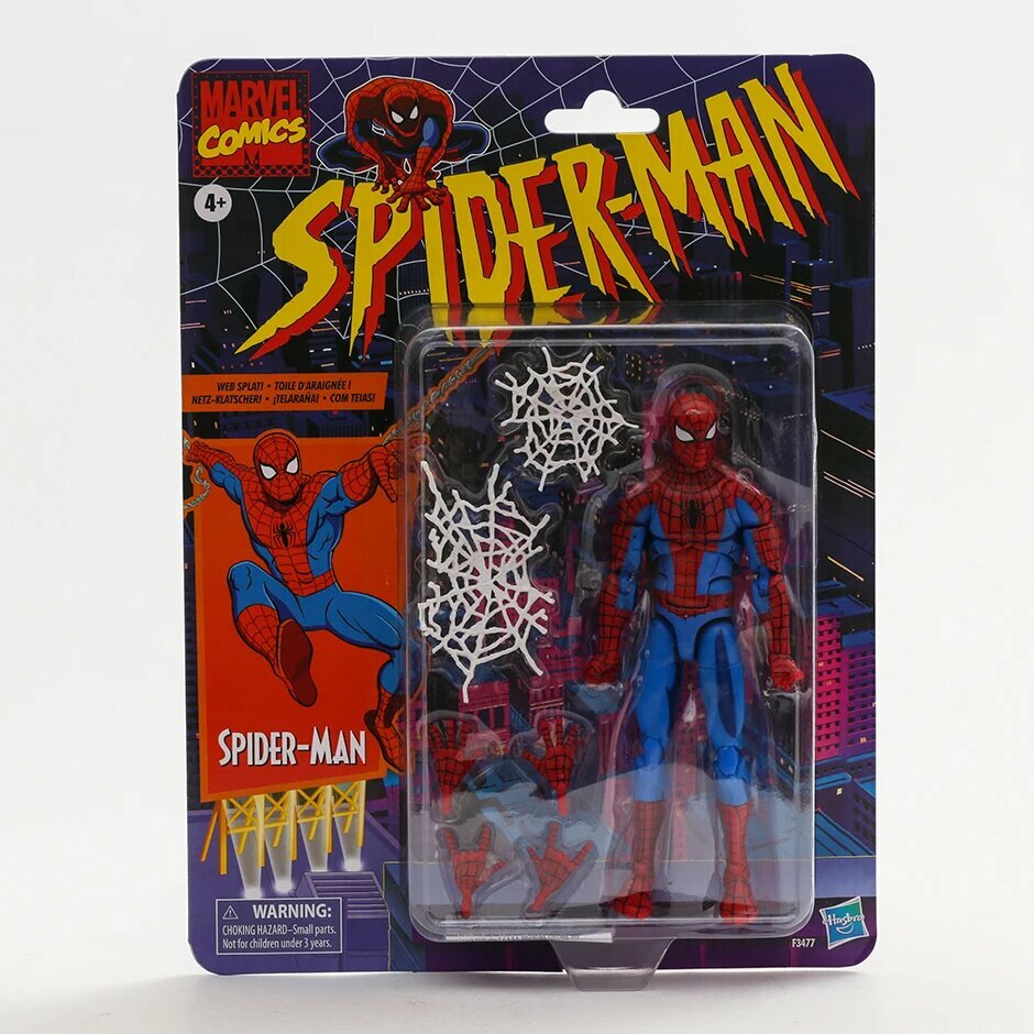 Marvel Legends Ретро Человек-Паук, цвет Spiderman B