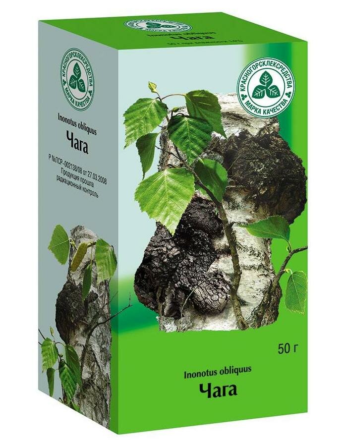 Чага гриб (Красногорсклексредства), 50 г