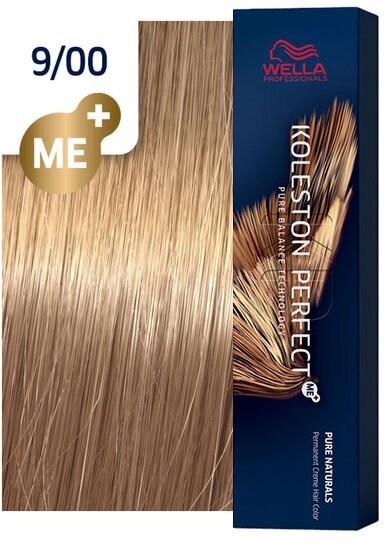 WELLA PROFESSIONAL Краситель Koleston Perfect оттенок 9/00 Очень светлый блонд натуральный интенсивный 60 мл