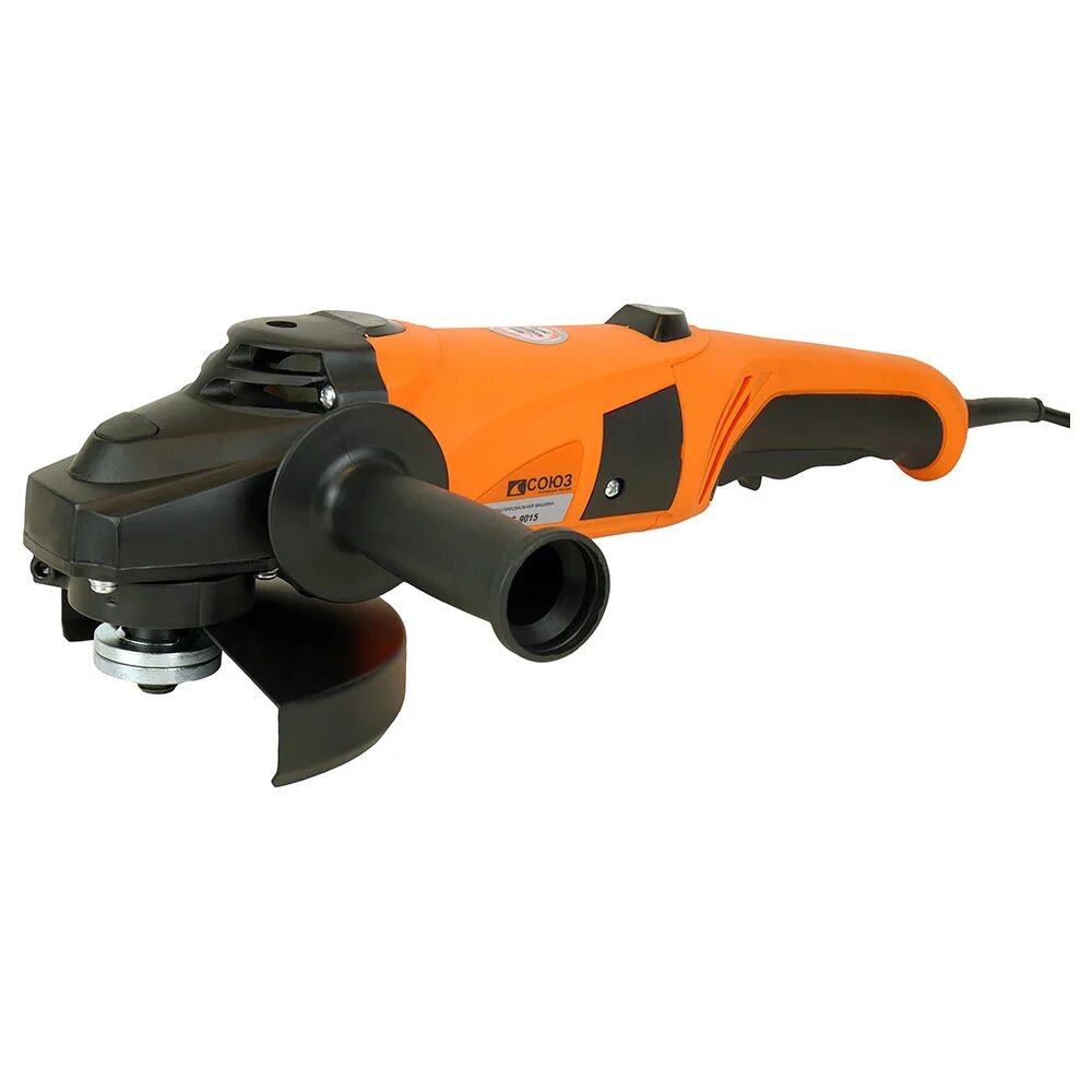 Углошлифовальная машина СОЮЗ УШС-9015, для резки с запуском, защитой от случайного пуска и легким доступом к щеткам