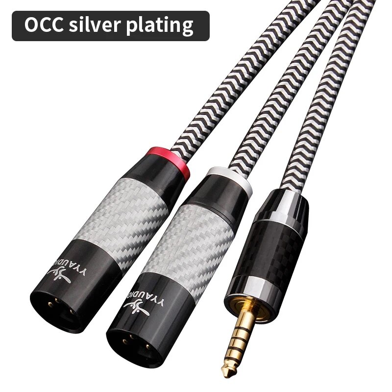 Кабель 7N OCC 4.4 мм - 2 XLR, 1 м, Six Sincere Works