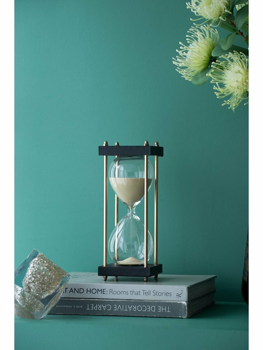 75982-BLTN Декоративное изделие Песочные часы (30 минут) 10x10x26см, Glasar